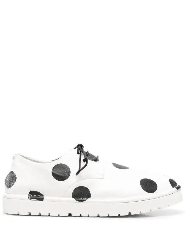 Marsèll Polka Dot Leather Derby Shoes