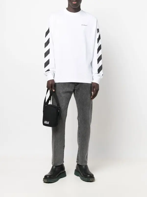 Off-White Logo-print Long-sleeve T-shirt - White