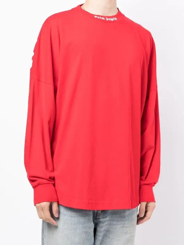 Palm Angels Logo-print Long-sleeve Top