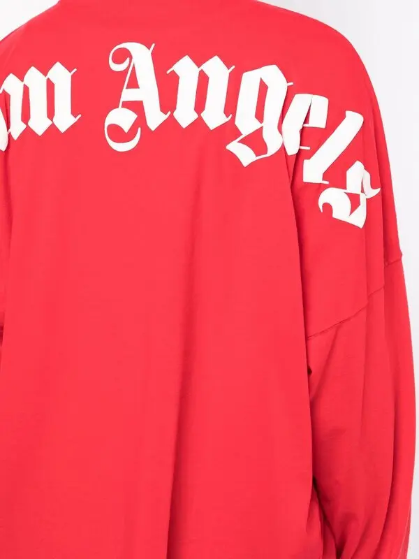 Palm Angels Logo-print Long-sleeve Top