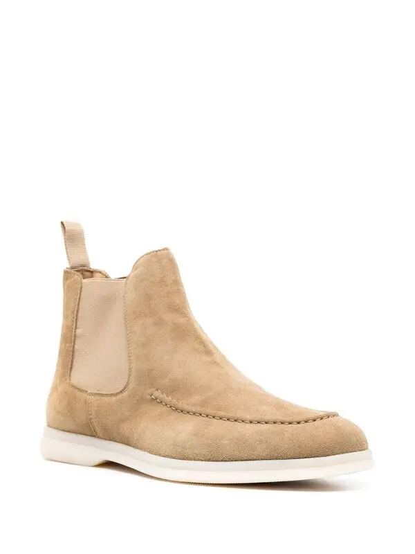 SCAROSSO Eugenia Chelsea Boots - Neutrals