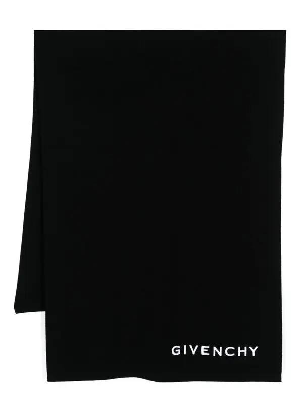 Givenchy 4g-embroidered Scarf - Black