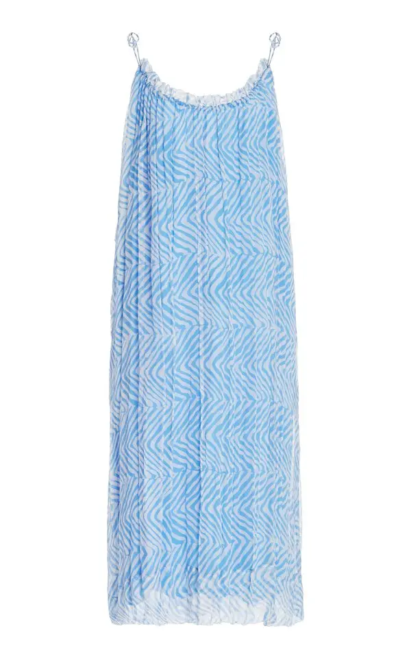 Cloe Cassandro Emily Printed Silk Midi Dress M