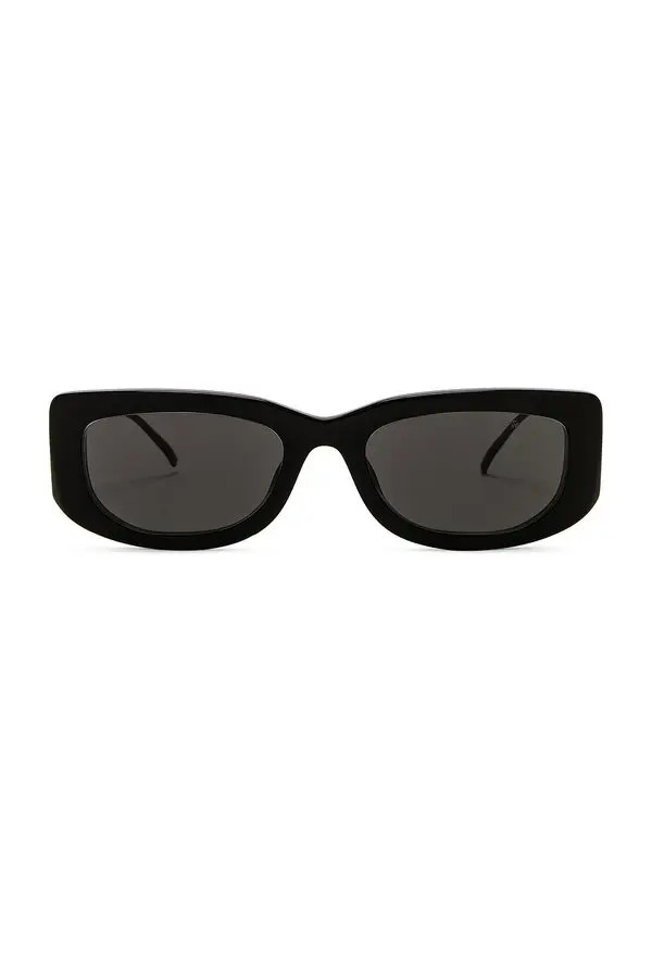 Prada Rectangle Sunglasses - Black & Dark Grey