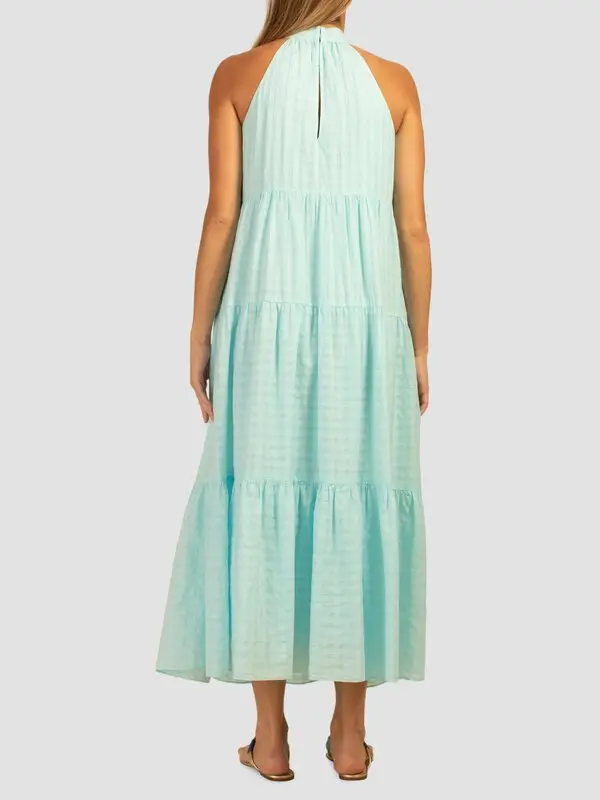 Trina Turk Sunglasses Gingham Maxi Dress
