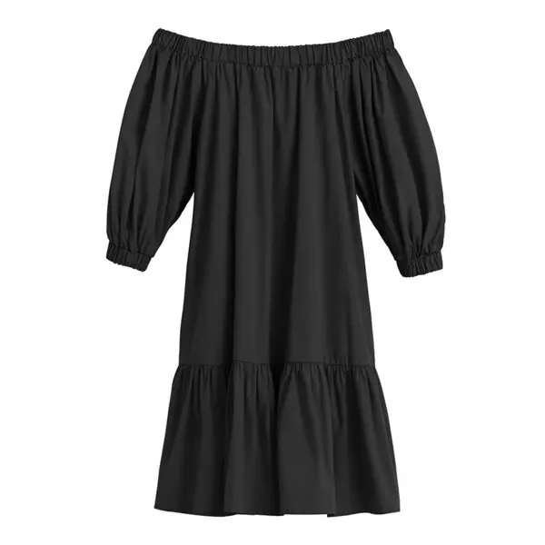 Cuyana Poplin Off-the-shoulder Dress