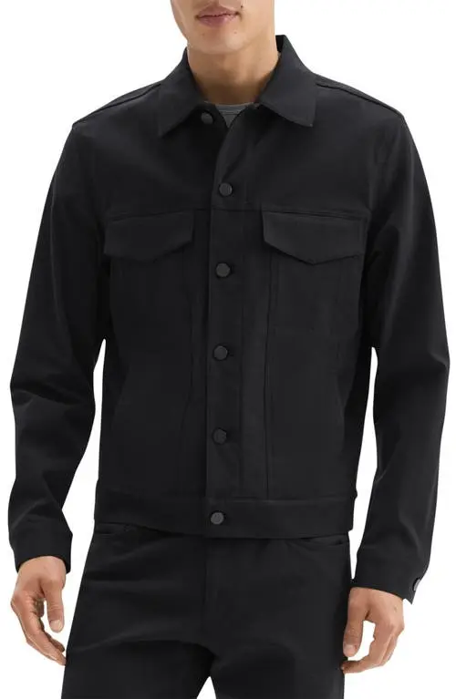 Theory River Trucker Jacket - Black