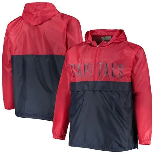 Profile Washington Capitals Big & Tall Anorak Half-zip Pullover Hoodie