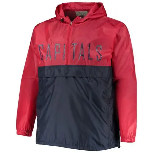Profile Washington Capitals Big & Tall Anorak Half-zip Pullover Hoodie