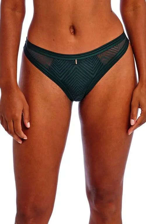 Freya Tailored Brazilian Briefs - Deep Emerald