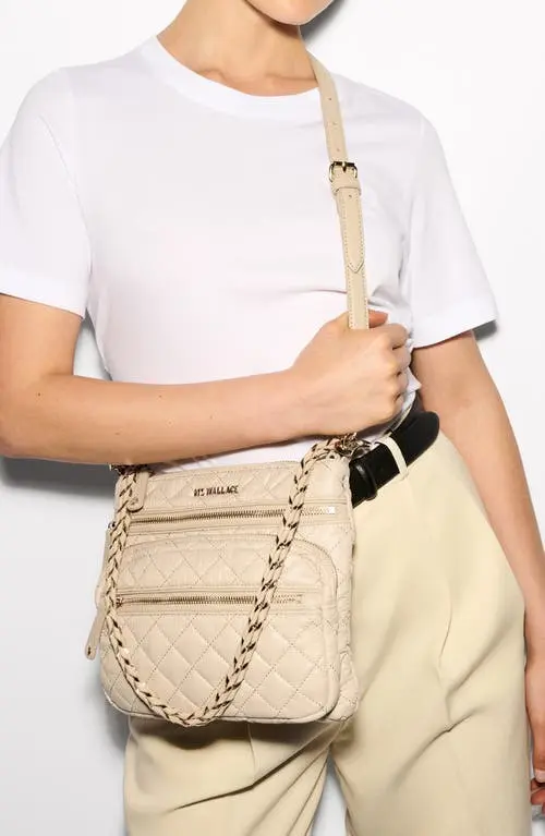 Mz Wallace Downtown Crosby Crossbody Bag - Buff