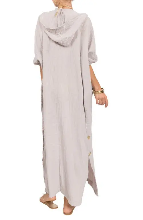 EVERYDAY RITUAL Jade Button-up Robe - Grey