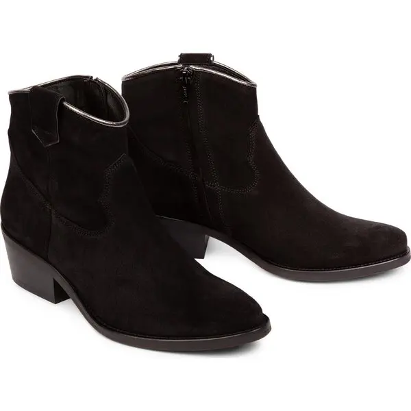 Penelope Chilvers Cassidy Suede Cowboy Boots - Black