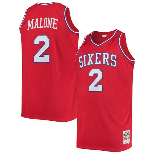 Mitchell & Ness Moses Malone Philadelphia 76ers 1982/83 Hardwood Classics Swingman Jersey