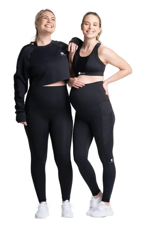 PREGGO LEGGINGS Kahina Active Crop Long Sleeve Maternity Top