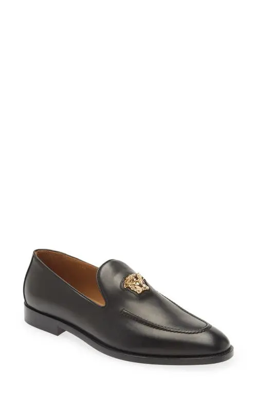 Versace Medusa Apron Toe Loafer In Black - 52% Off  display picture 2