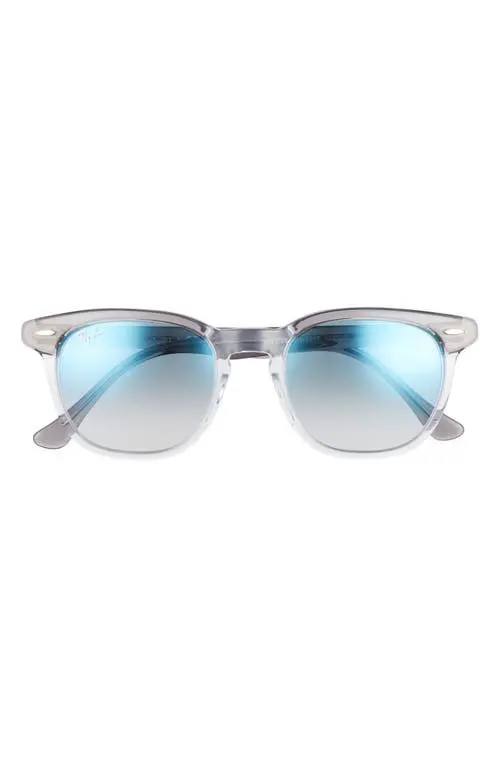 Ray-ban 52mm Square Sunglasses - Grey/clear Gradient Blue