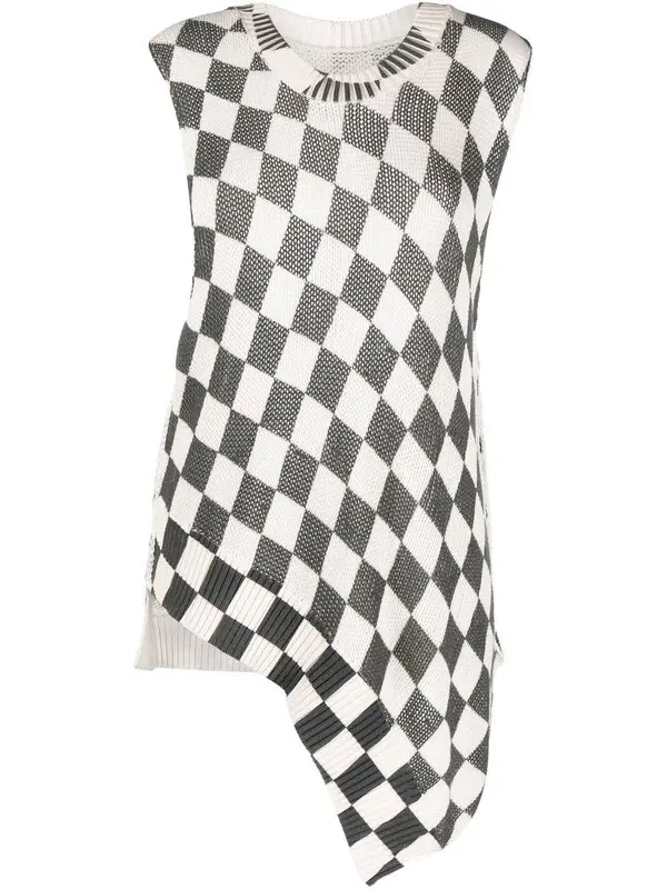 MAISON MARGIELA Checkerboard Knitted Top