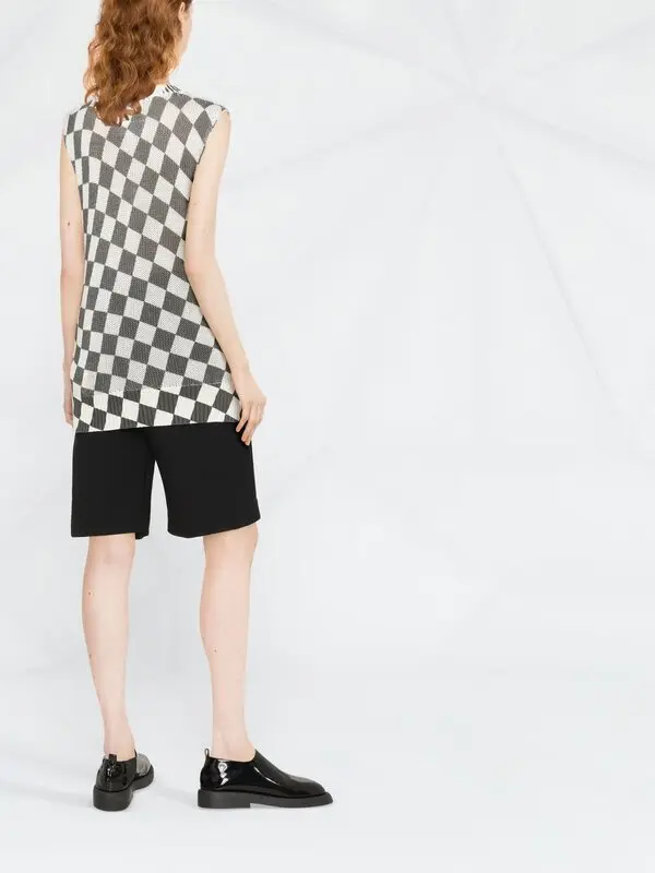 MAISON MARGIELA Checkerboard Knitted Top