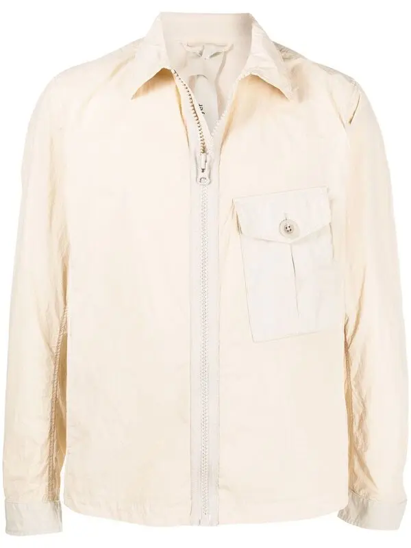 TEN C Pocket Cotton Lightweight Jacket - Neutrals