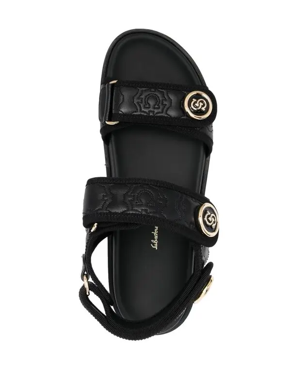 FERRAGAMO Logo-plaque Detail Sandals