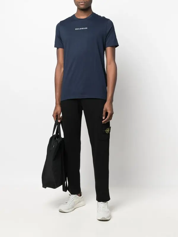 Paul & Shark Reflective-logo Organic Cotton T-shirt