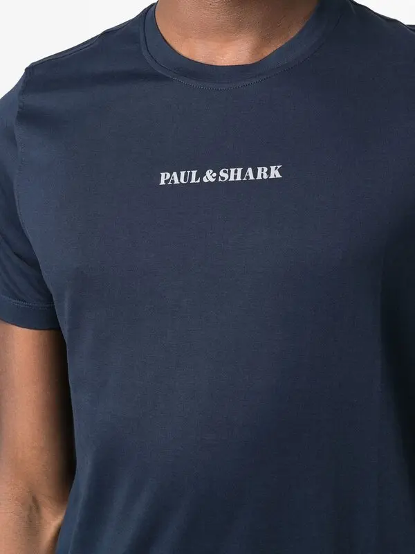 Paul & Shark Reflective-logo Organic Cotton T-shirt