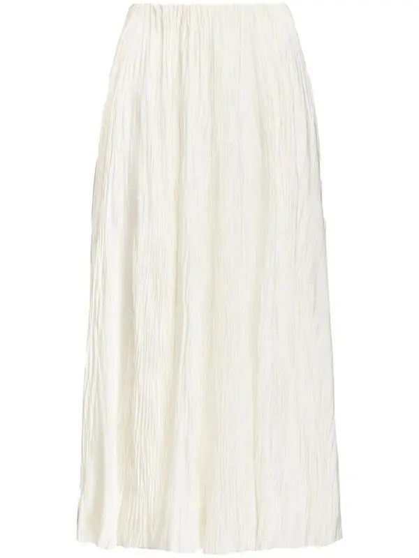 Ralph Lauren Pleated A-line Skirt - White