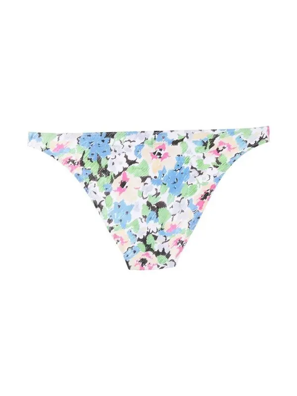 GANNI Floral Bikini Bottom - Blue