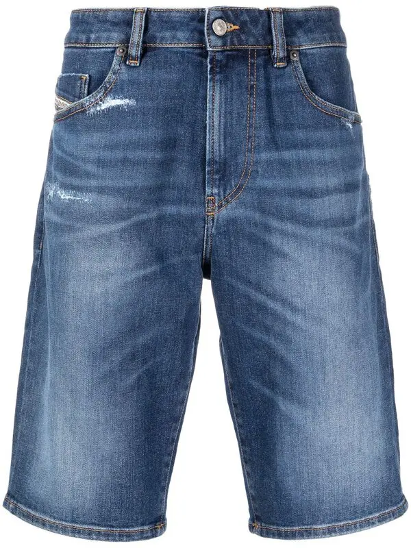 DIESEL® Distressed Denim Shorts