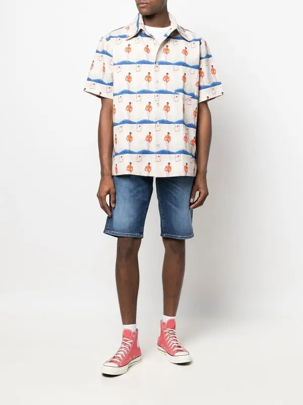 DIESEL® Distressed Denim Shorts