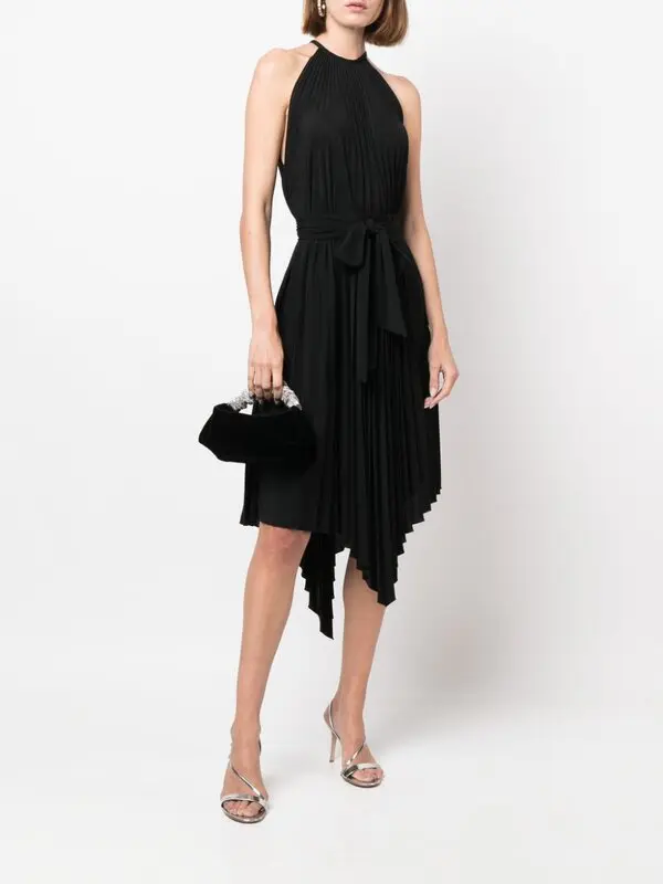 Alexandre Vauthier Asymmetric Pleated Dress