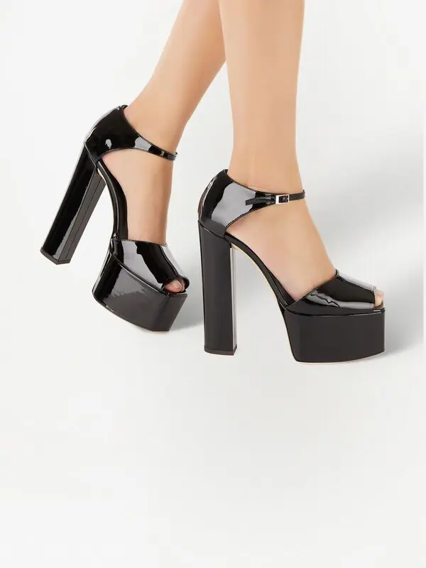 GIUSEPPE ZANOTTI Peep Toe Platform Sandals