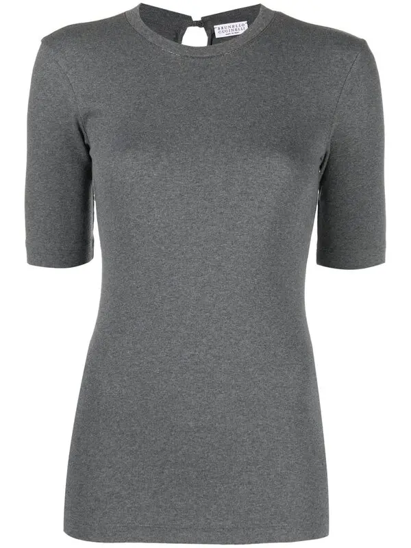 Brunello Cucinelli Short-sleeve Knitted Top - Green