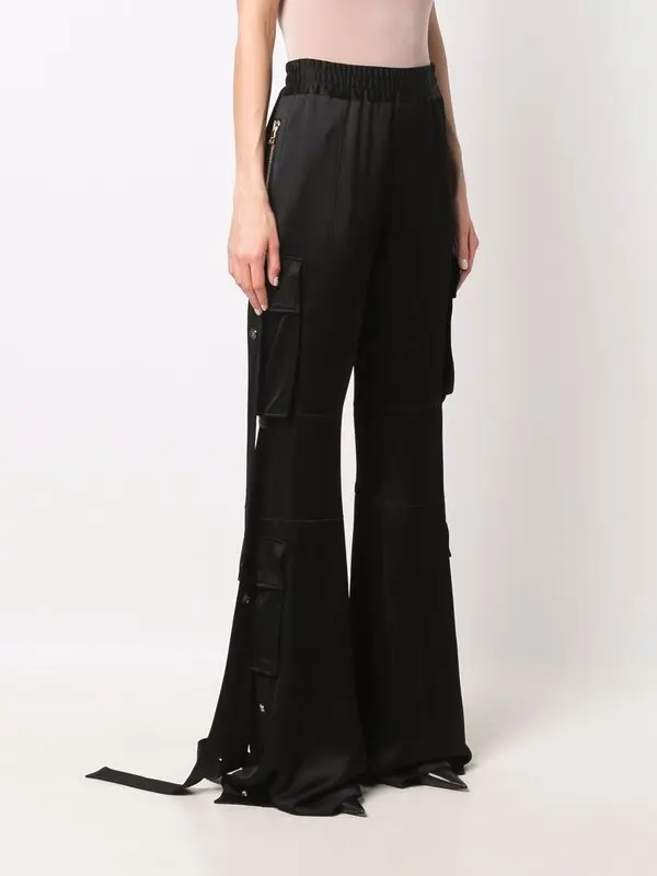 Balmain Satin Cargo Trousers