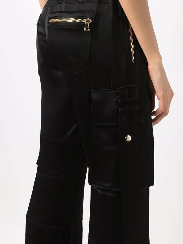 Balmain Satin Cargo Trousers