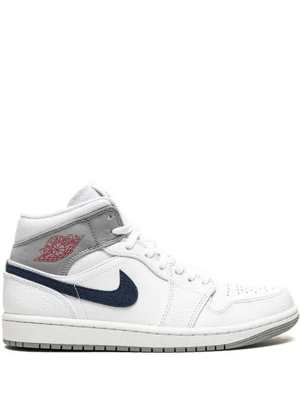 Nike Air Jordan 1 Mid Pi Paris Sneakers - White