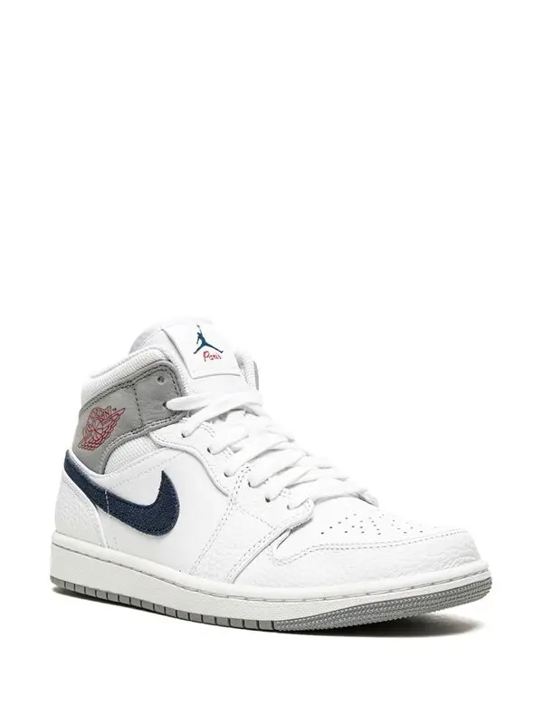 Nike Air Jordan 1 Mid Pi Paris Sneakers - White