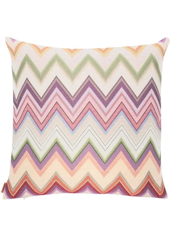 Missoni Zigzag-pattern Cushion - Neutrals