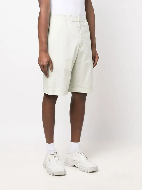 AMBUSH Elasticated Waist Cotton Bermuda Shorts - Green