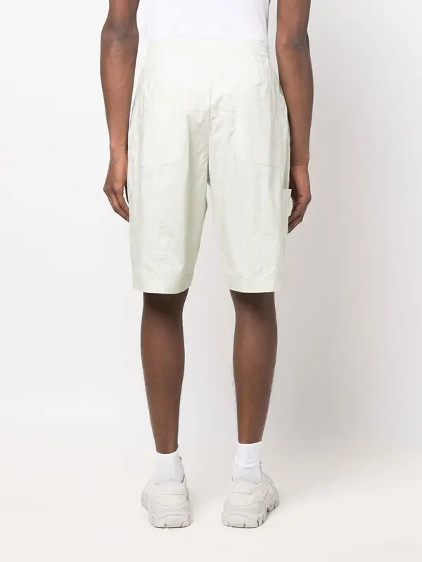 AMBUSH Elasticated Waist Cotton Bermuda Shorts - Green