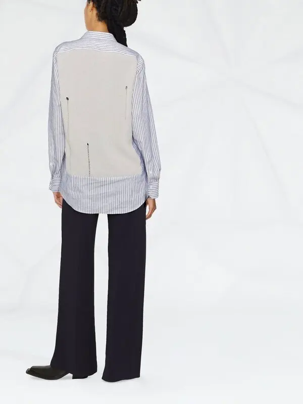 MAISON MARGIELA Layered Knit-detail Shirt