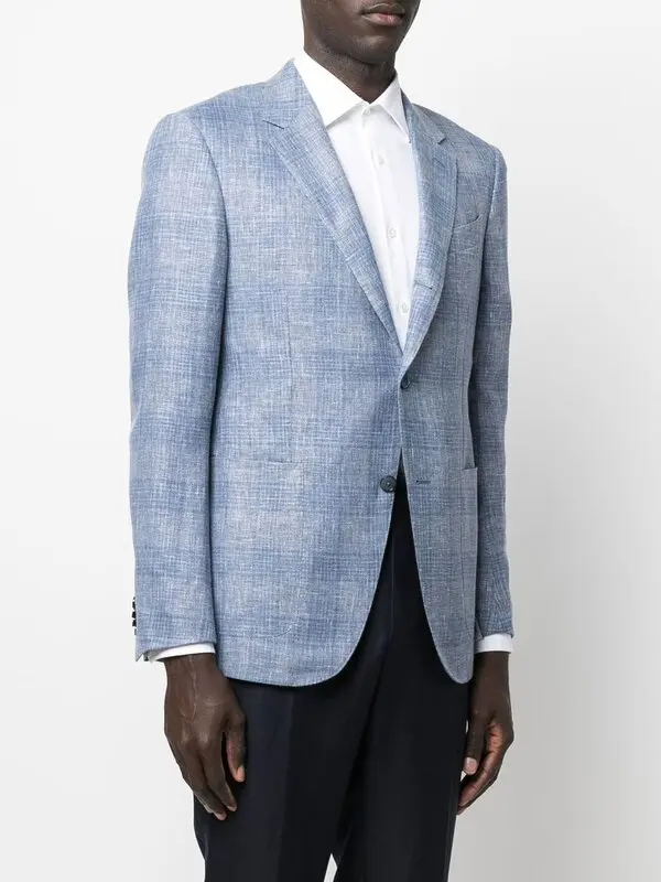 Zegna Checked Single-breasted Blazer
