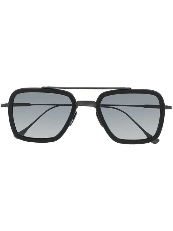 Dita Flight Square-frame Sunglasses - Black