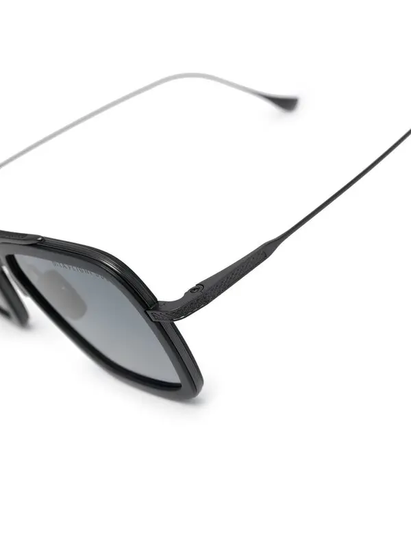 Dita Flight Square-frame Sunglasses - Black