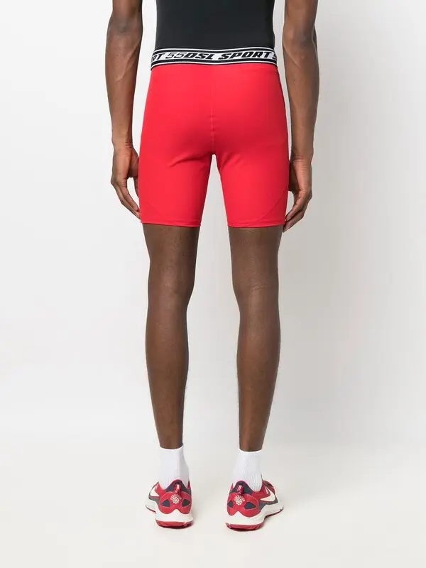 DIESEL® Logo Waistband Cycling Shorts