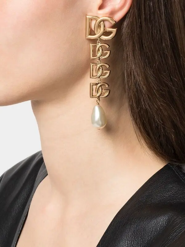Dolce & Gabbana Logo Drop Single Earring