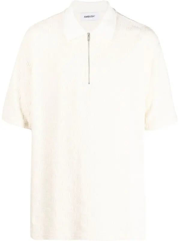 AMBUSH Monogram-textured Polo Shirt