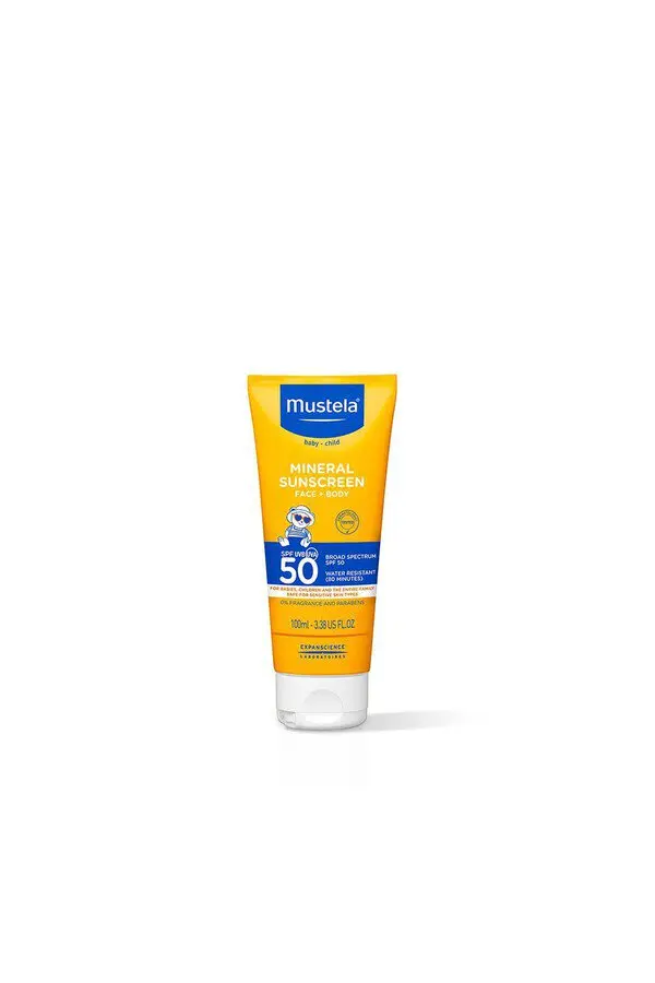 MUSTELA Spf 50 Mineral Sunscreen Lotion - Natural