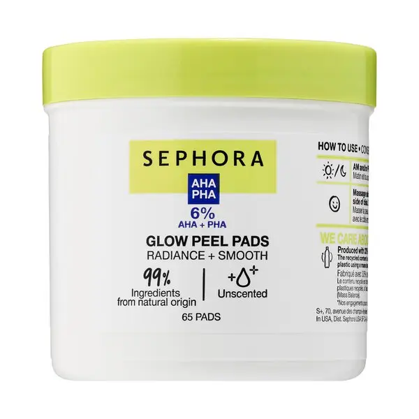 SEPHORA COLLECTION Glow Peel Pads With Aha + Pha - One-color